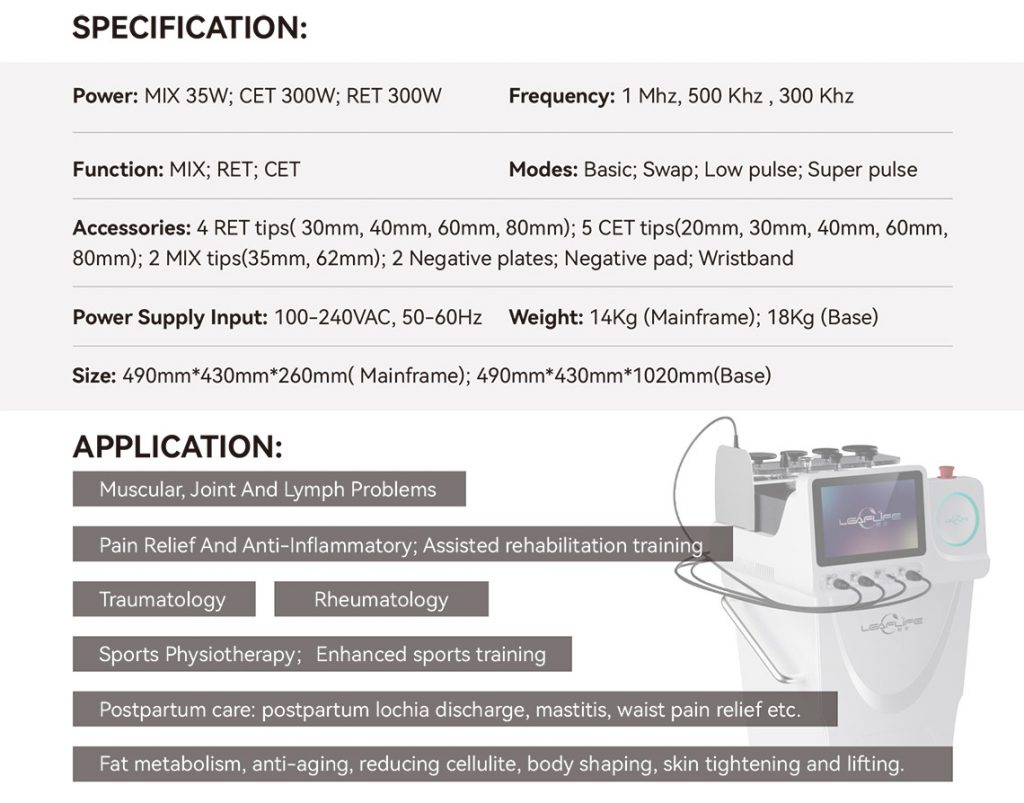 Professional RF(radio frequency) Therapy Platform Device